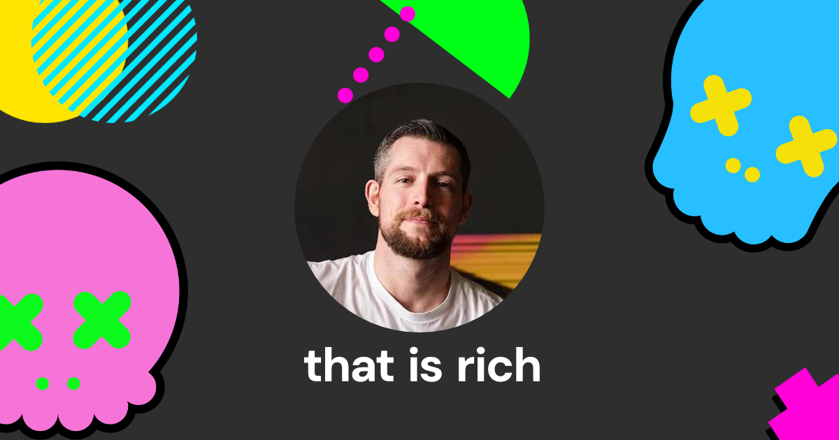 The portfolio of a front end web developer | Well, that's Rich